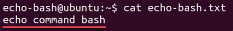 Echo Command In Bash Shell Discover The Many Uses