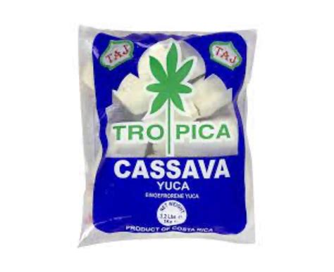Taj Tropica Cassava Yuca Cassava Chunks 1kg 2tees Foods Your One Stop Afro Caribbean
