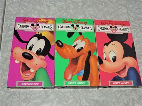 Lot Of 3 Walt Disney Cartoon Classics 1980s Vhs Cassette Tapes Etsy