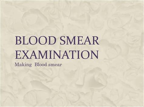 Presentation On Complete Hemogram Ppt