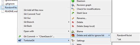 Tortoisegit Git Hideremove Files Never To Be Versioned Stack Overflow