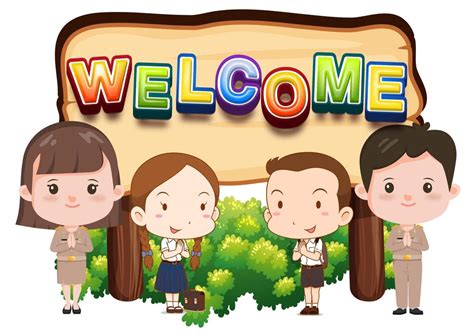 แบบป้าย ยินดีต้อนรับ ️ ห้องสื่อการสอนครูบาส