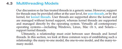 Operating System About User Thread And Kernel Thread Computer