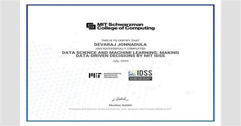 devaraj jonnadula successfully completed mit idss dsml intl program devaraj jonnadula