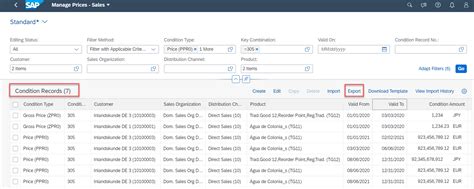 Upload Prices In Sales From Template Based Spreads SAP Community