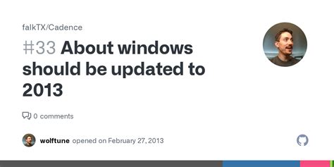 About Windows Should Be Updated To 2013 · Issue 33 · Falktxcadence