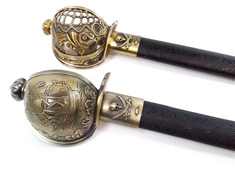 Lot 2 Pirate Fantasy Replica Cutlass Swords
