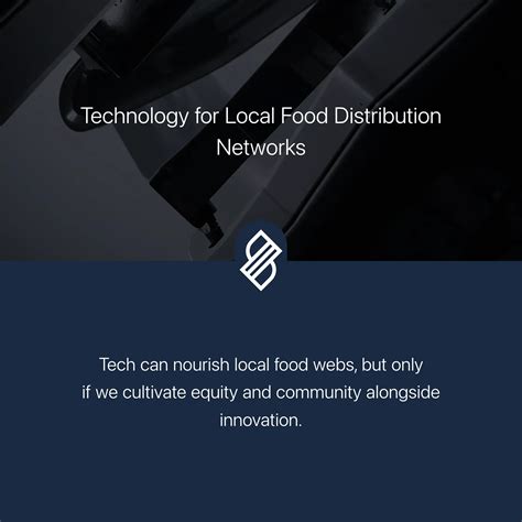 Technology For Local Food Distribution Networks → Scenario