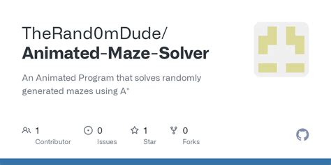 Github Therand0mdudeanimated Maze Solver An Animated Program That Solves Randomly Generated