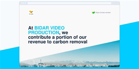Bidar Video Production Our Carbon Removal Commitment