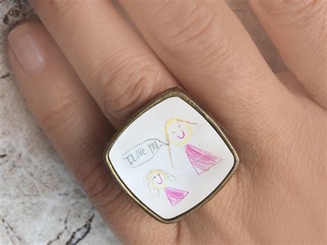 Custom Ringpersonalized Ringphoto Ringpersonalized Photo Etsy