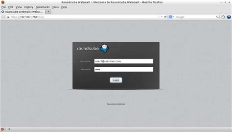 Roundcube Webmail Welcome To Roundcube Webmail Mozilla Firefox018 Unixmen