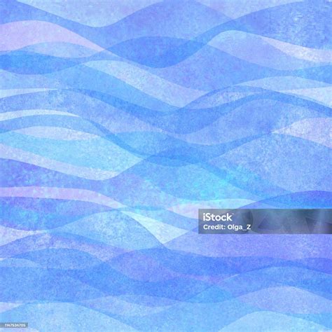 수채화 투명 웨이브 블루 보라색 라벤더 색 배경 수채화 물감 손으로 그린 파도 그림 파도에 대한 스톡 벡터 아트 및 기타 이미지 파도 파도 패턴 수채화 Istock