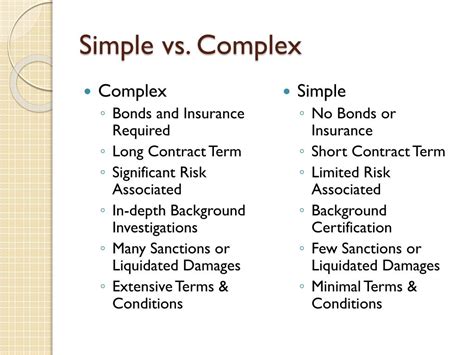 Ppt Similarities And Differences Between Managing Simple And Complex