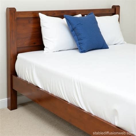 Cozy Wooden Bed Design Stable Diffusion Online