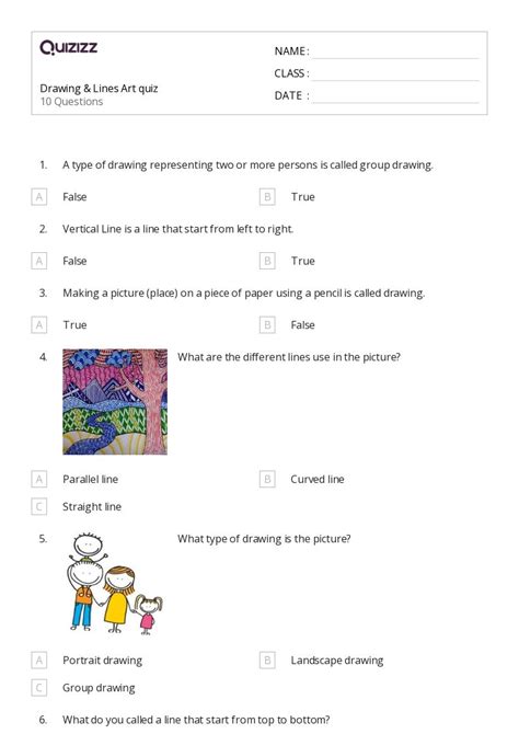 50 Drawing Lines Worksheets For 2nd Class On Quizizz Free And Printable