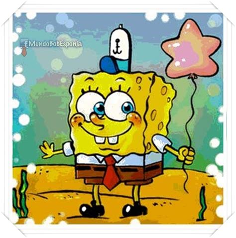 Spongebob Holding Balloons