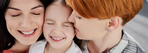 Shot Of Smiling Same Sex Couple Stock Image Image Of Panorama Beautiful