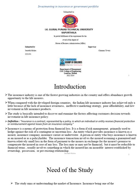 Saurabh Mishra Project Docxx Pdf Insurance Life Insurance