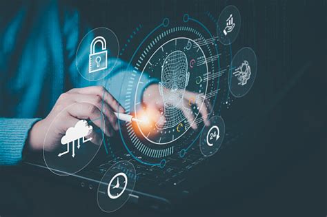 Ai로 노트북이나 스마트폰을 작업하는 프로그래머 기술 아이콘과 바이너리 코드 빅 데이터 Ai 봇 디지털 머신으로 노트북 컴퓨터에서 코딩하는 인공 지능 소프트웨어 엔지니어