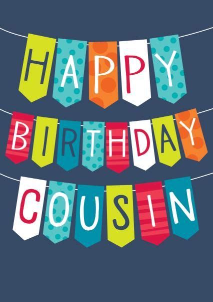 Classic Birthday Card For Cousin Birthday Bunting Thortful