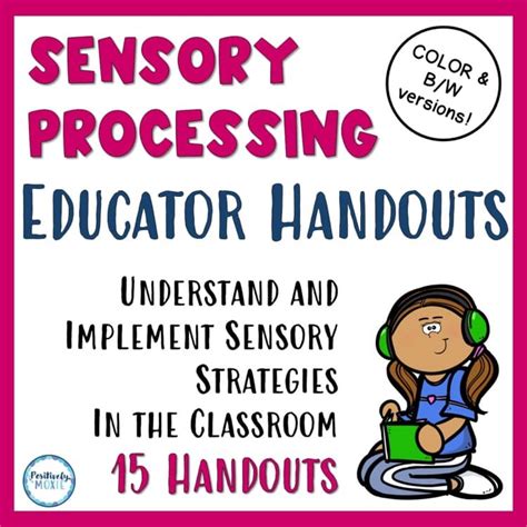 Sensory Strategies Sensory Processing Educator Handouts By Positively