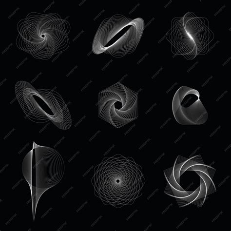 Premium Vector Abstract Wireframe Shapes