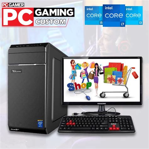 Jual Pc Gaming Intel Core I Ram Gb Ssd Gb Vga Gb Original Fullset Shopee Indonesia