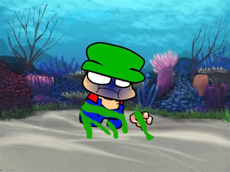 Bambi Tangled Up In Seaweed Underwater By Daveandfriendsmlgman On