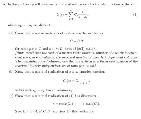 5 in this problem you ll construct a minimal