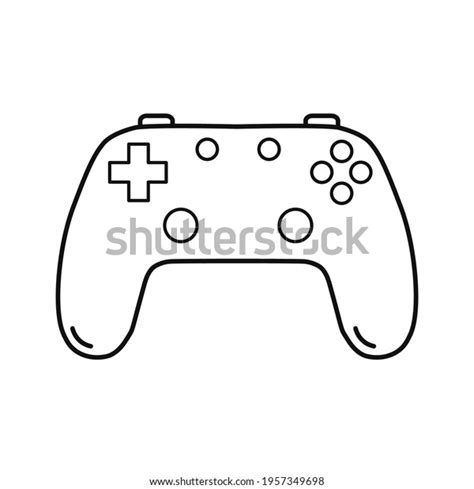 Game Controller Outline Icon Simple Vector Stock Vector Royalty Free