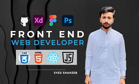 Be Your Front End Web Developer Html Css React Js Tailwind Css By Syedshahzeb899 Fiverr
