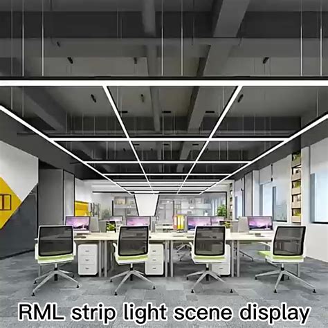 Aluminum Office Led Pendant Linear Light Lighting System Recessed