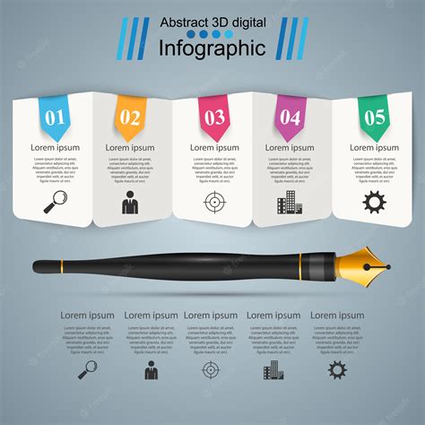 교육 인포 그래픽 프리미엄 벡터