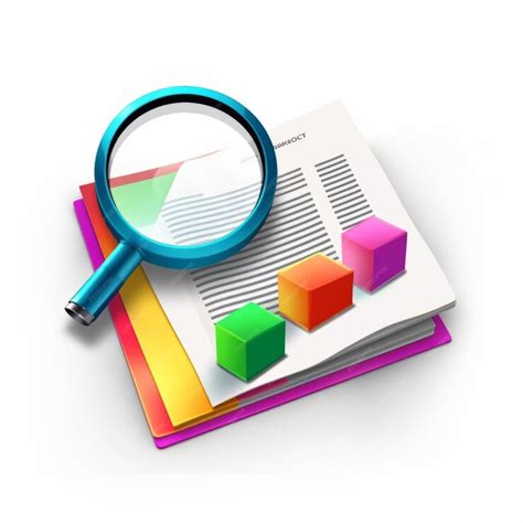 Premium Ai Image Document Analysis A Icon Magnifying Glass And