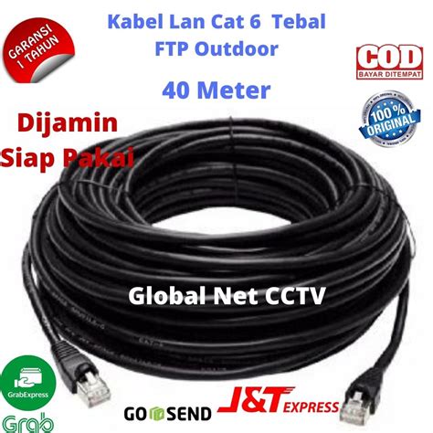 Jual Kabel Lan Outdoor Meter Stp Cat Meter Ftp M Outdoor M Shopee Indonesia