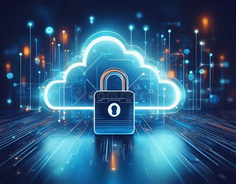Digital Clock Cloud Computing With Secure Data Transfer Cybersecurity