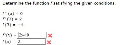 Solved Determine The Function F Satisfying The Given Chegg