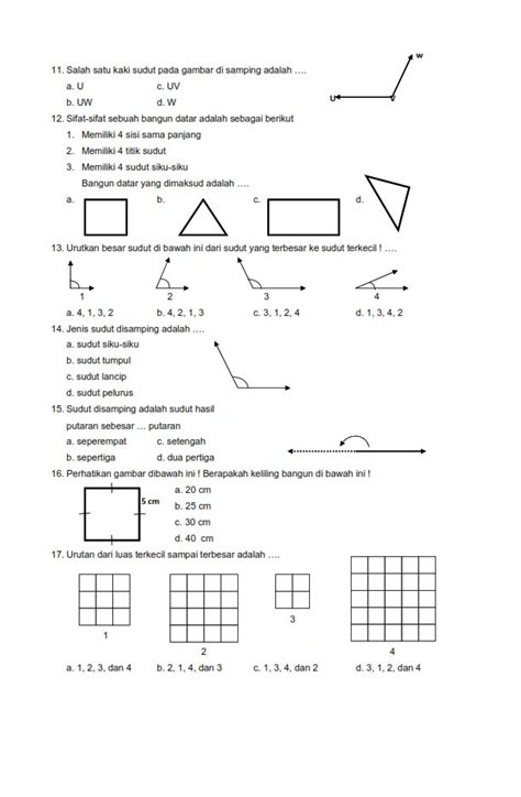 Contoh Soal Matematika Kelas Sd