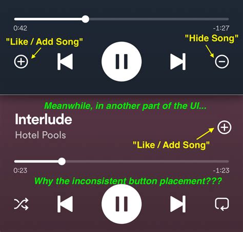 Inconsistent Ui Two Buttons With Opposite Meanings At The Same Place