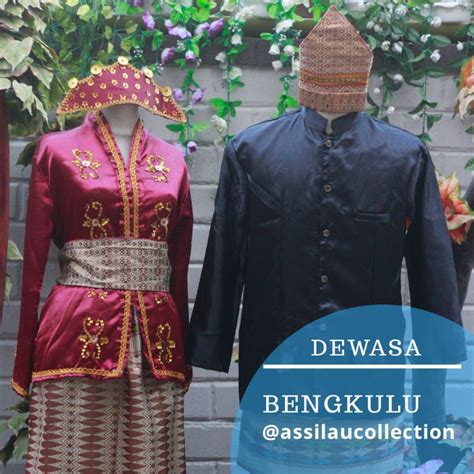 Jual Baju Adat Tradisional Bengkulu Baju Gantin Adat Bengkulu Shopee