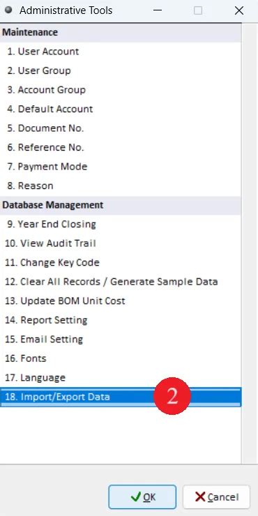 Import Gl Account From Other Company Million Software