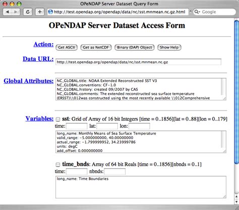 Quickstart Opendap