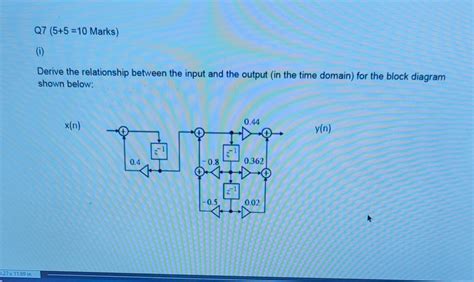 Solved Q7 5 5 10 Marks I Derive The Relationship Chegg Com