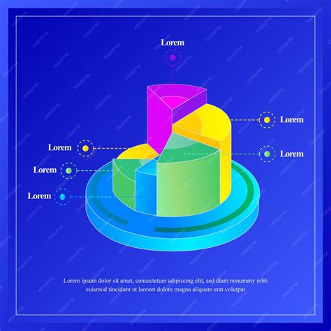 Premium Vector 3d Colorful Data Graph