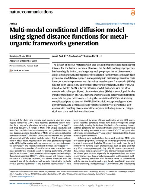 Pdf Multi Modal Conditional Diffusion Model Using Signed Distance