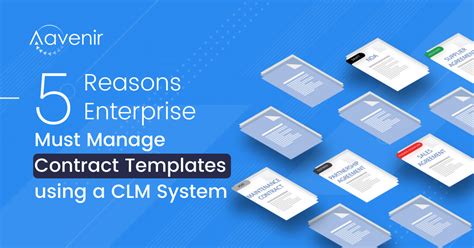 5 Reasons Why Enterprise Must Manage Contract Templates Using A Clm Software Aavenir