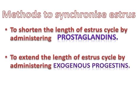 Synchronization And Superovulationpptx