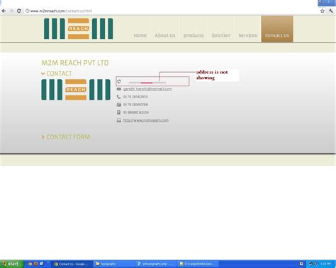php address not displayed properly in joomla stack overflow