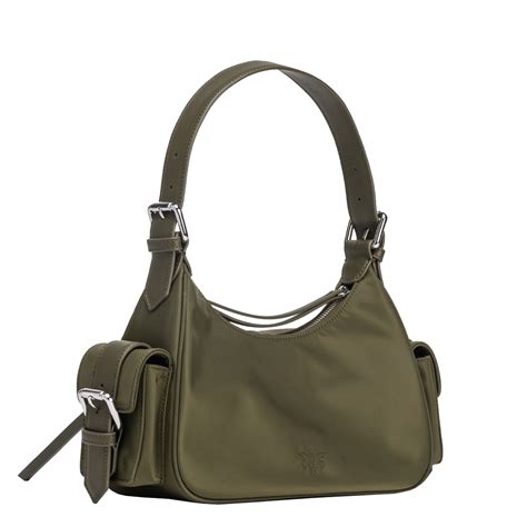 Pinko Cargo Bag Classic Recycled Fab V68n Verde